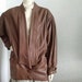 80s Leather Jacket Relaxed Fit Boxy Shape Jacket Autumnal Spring Jacket ...