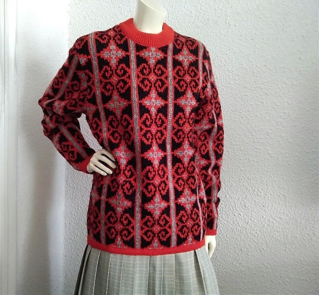 70s Janus of NORWAY Wool Sweater Norwegian Winter Pullover Icelandic ...