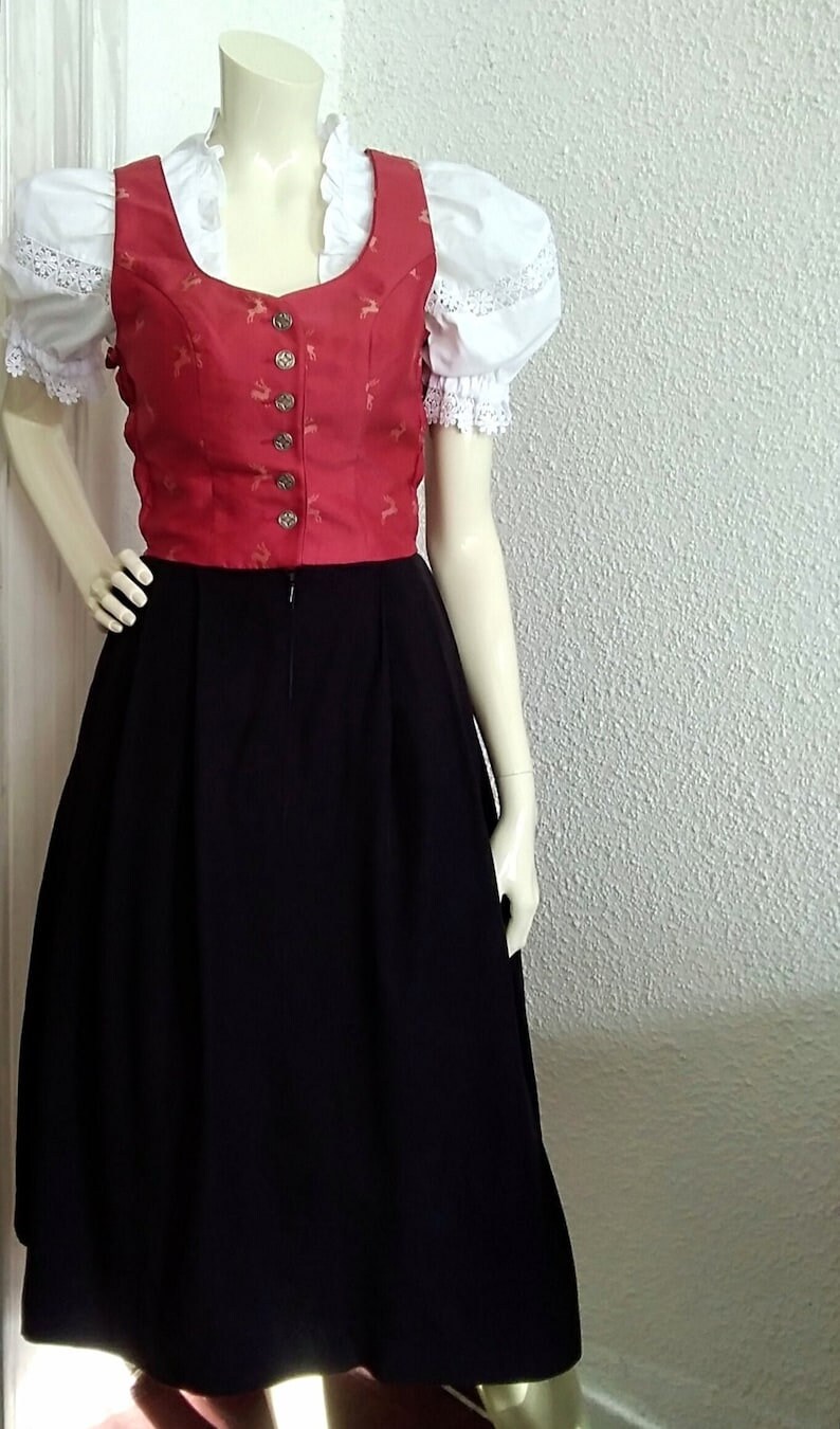 Trachten Dress Dirndl Bavarian Dress German Folk Dress Prairie Dress ...