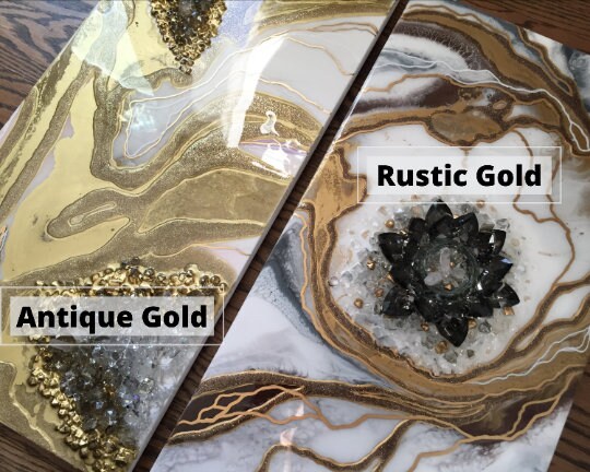 Antique Gold Metallic Epoxy Resin Pigment Powder - Etsy