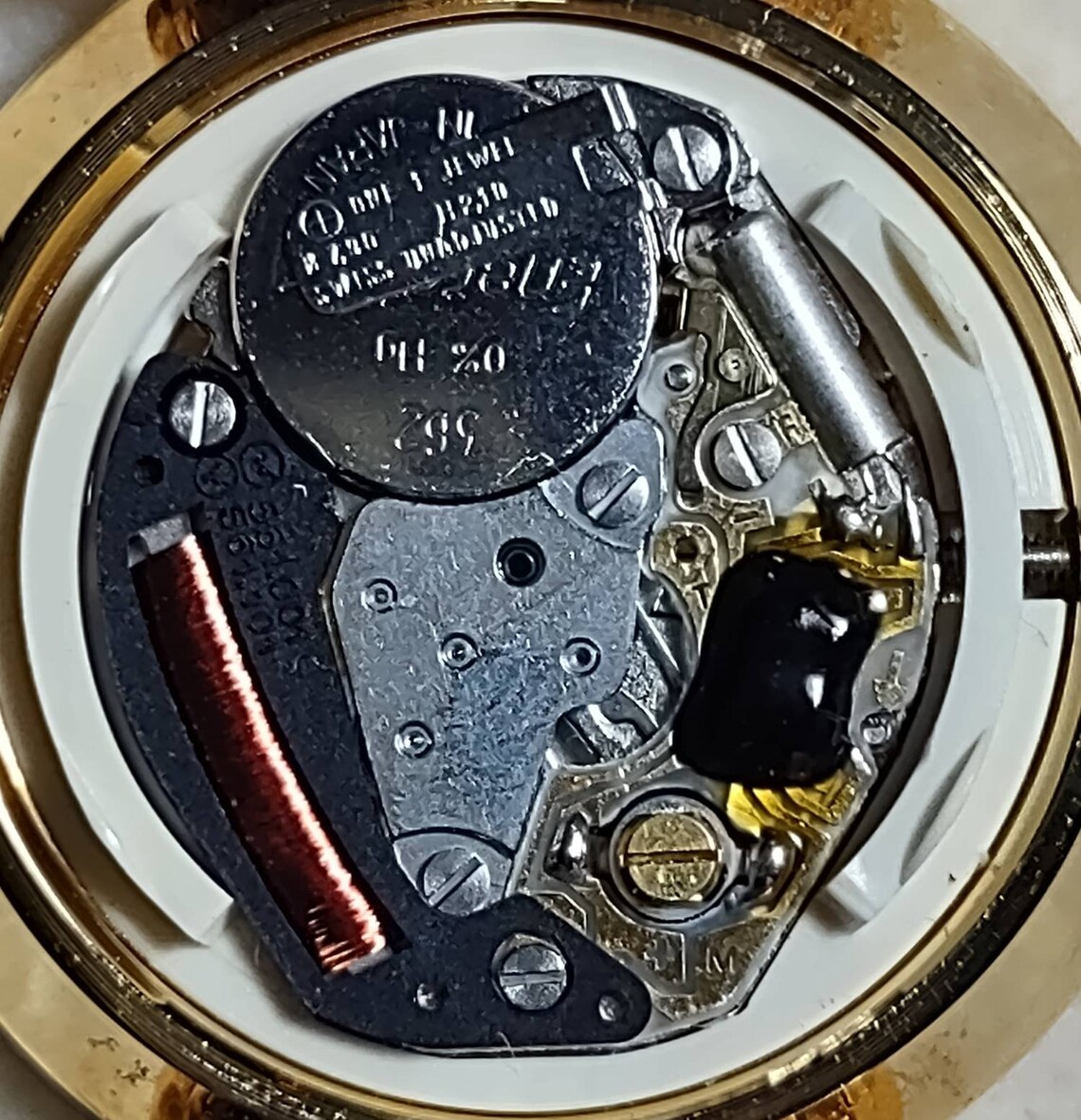 PIERRE CARDIN SWISS Chromachron Women's Watch Gold Plated With Black ...