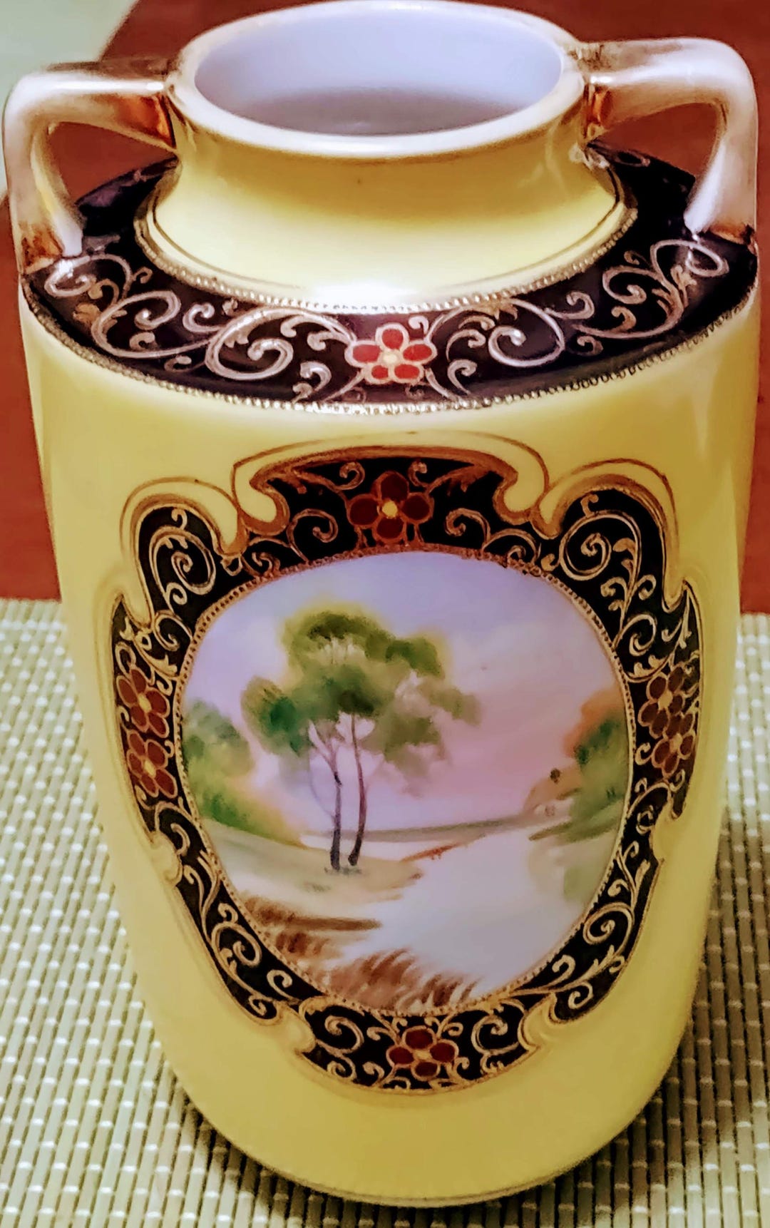 Antique Hand Painted Porcelain Morimura Brothers Signed Vase - Etsy