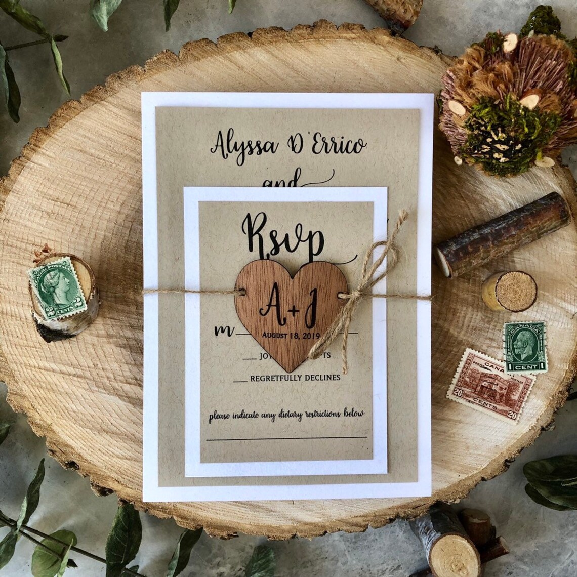 Rustic Wedding Invitation Country Wedding Invitation Barn | Etsy