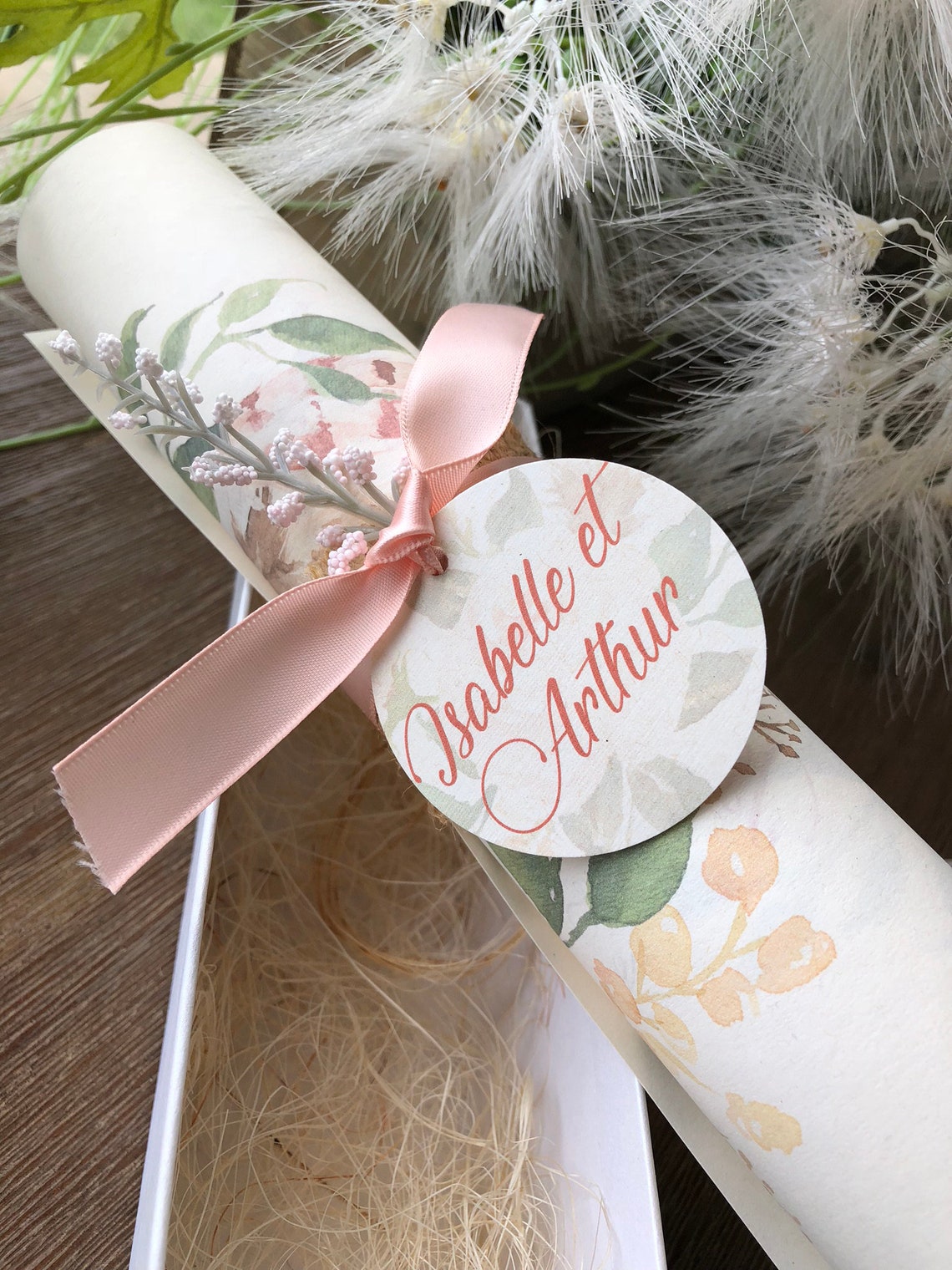 Wedding Scroll Invitation, Scroll Invitation, Boxed Wedding Invitations ...