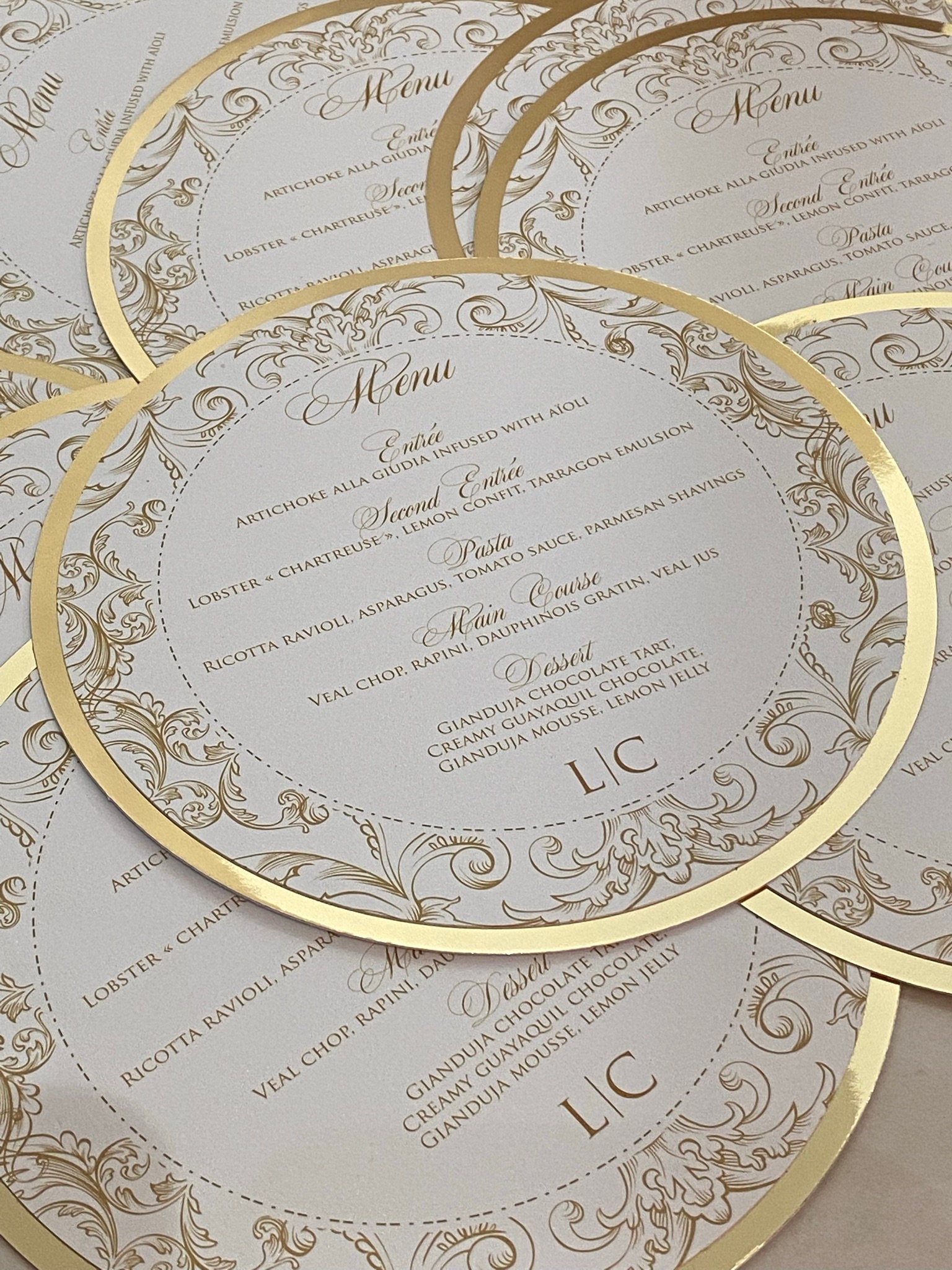Round Menu Cards For Wedding Reception HUIHUANG Terracotta Place Cards