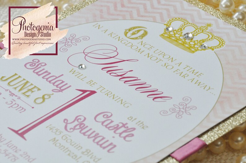 Handmade Princess Birthday Invitation Princess Invitation - Etsy