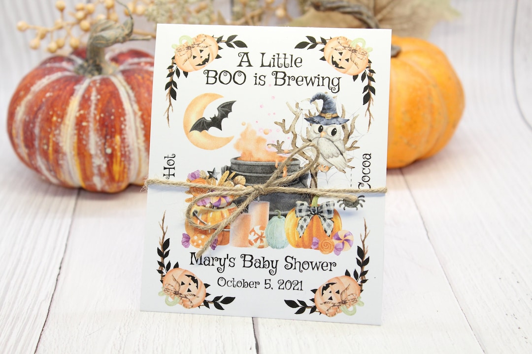 Baby Shower Favors Hot Cocoa A Baby is Brewing Favor Hot Cocoa Baby ...