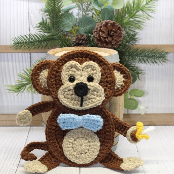 Monkey Applique - Etsy