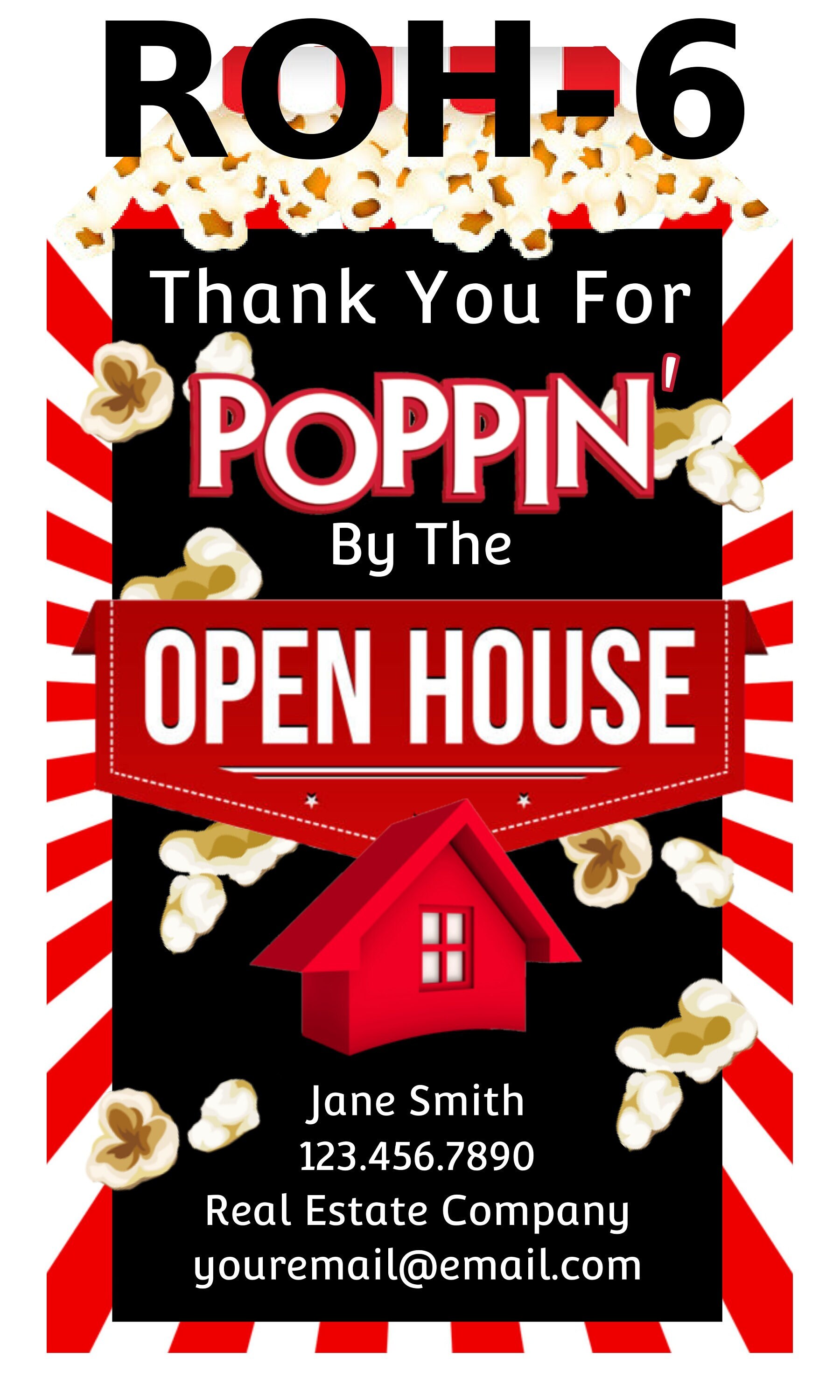 Pop by Tags Open House Thank You for Poppin by Popcorn Tag Open House ...