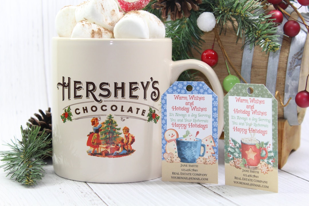 Pop by Tag Real Estate Hot Chocolate Cocoa Referral Gift Tag Realtor ...