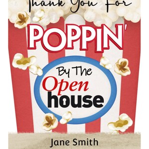 Pop by Tags Open House Thank You for Poppin by Popcorn Tag Open House ...