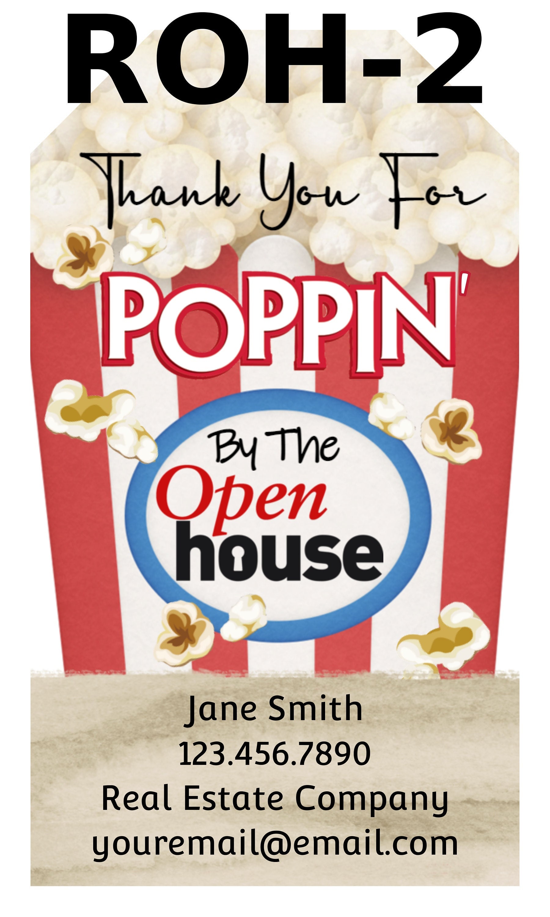 Pop by Tags Open House Thank You for Poppin by Popcorn Tag Open House ...