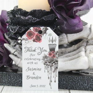 Gothic Wedding Favor Tags Wedding Guest Gothic Favor Gift Tags Wedding ...