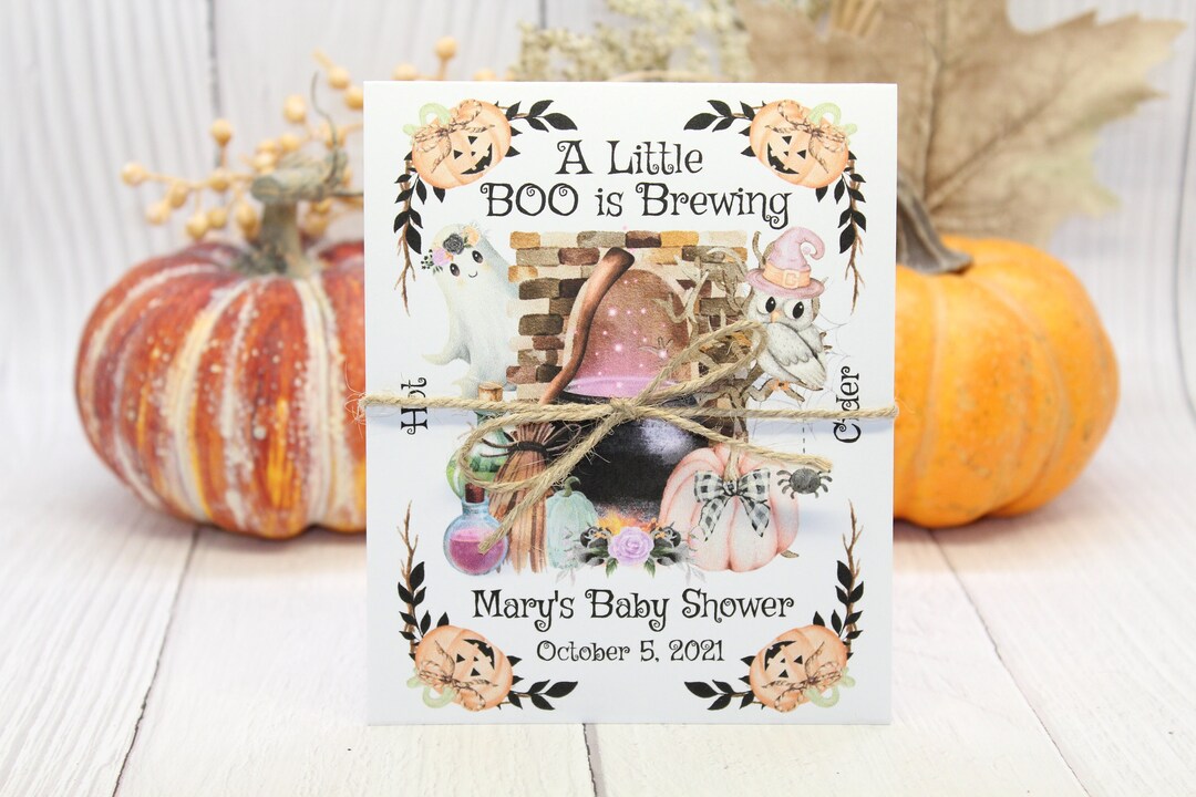 Baby Shower Favors Hot Cider A Baby is Brewing Favors Hot Cider Baby ...