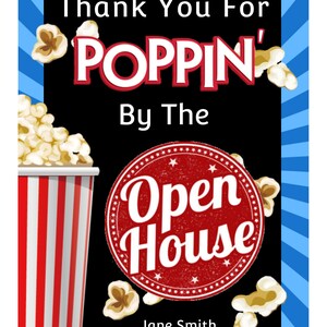 Pop by Tags Open House Thank You for Poppin by Popcorn Tag Open House ...