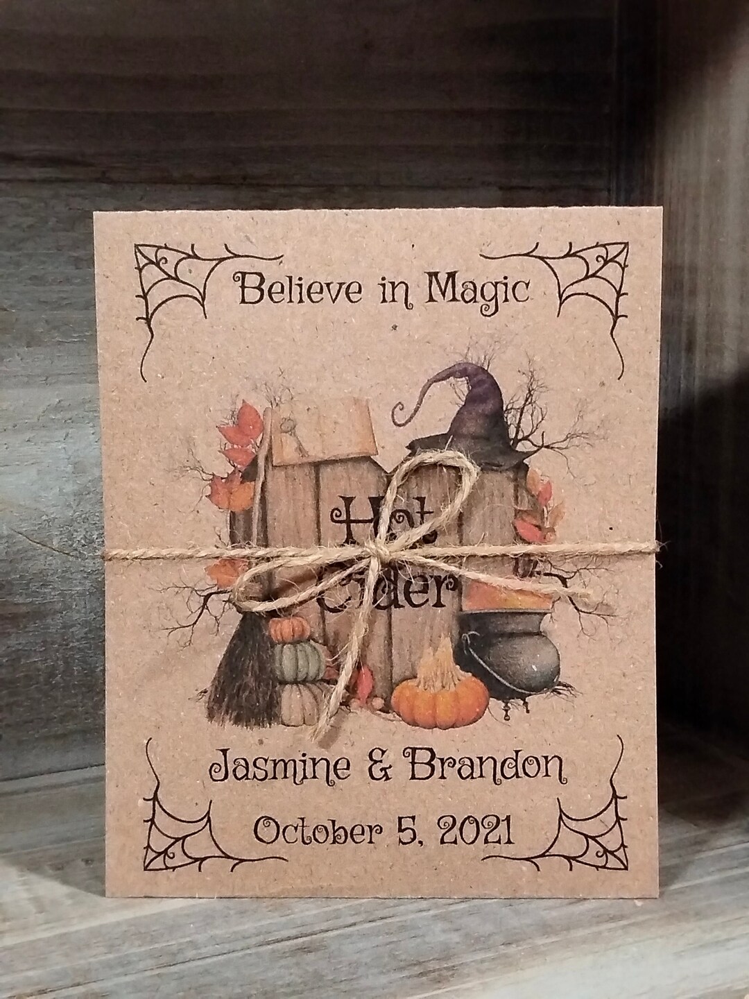 Wedding Hot Cider Halloween Fall Favors Hot Cider Wedding Favors Hot ...