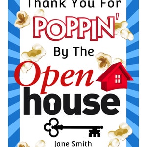 Pop by Tags Open House Thank You for Poppin by Popcorn Tag Open House ...
