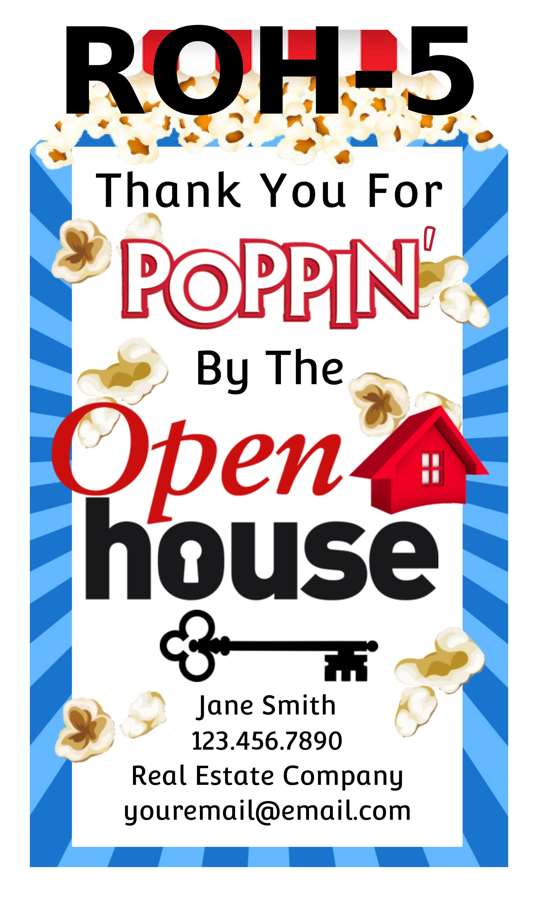 Pop by Tags Open House Thank You for Poppin by Popcorn Tag Open House ...
