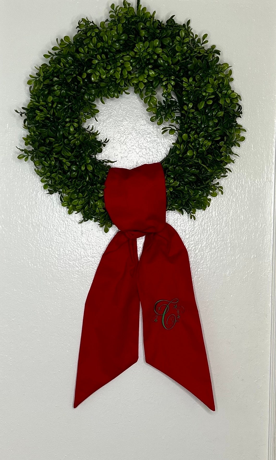 Monogram Personalized Wreath Sash Embroidery Sash for Monogram - Etsy