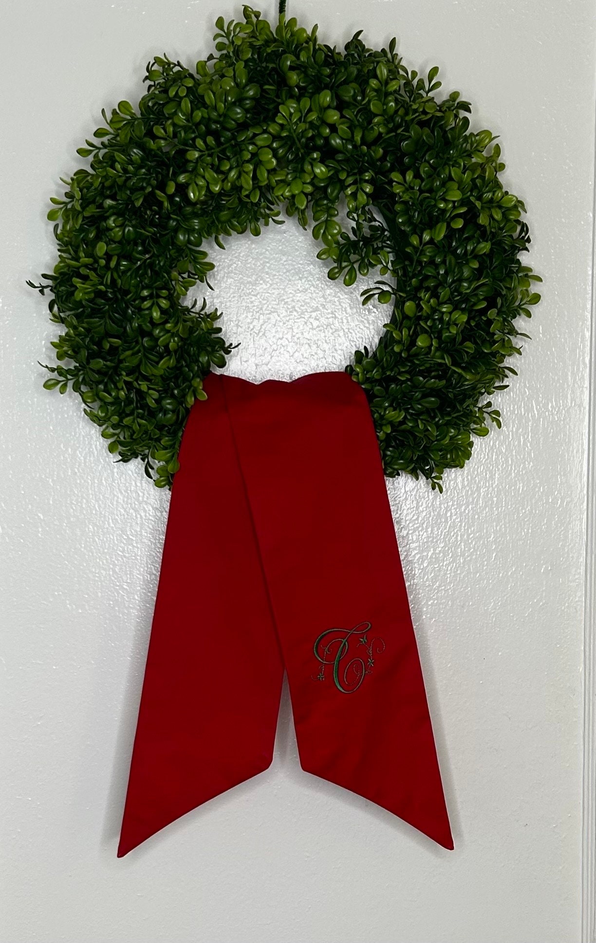 Monogram Personalized Wreath Sash Embroidery Sash for Monogram - Etsy