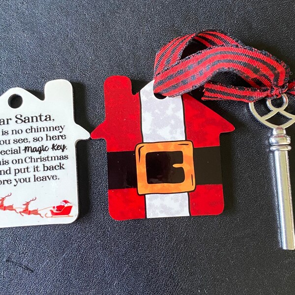 Santa Key - Etsy
