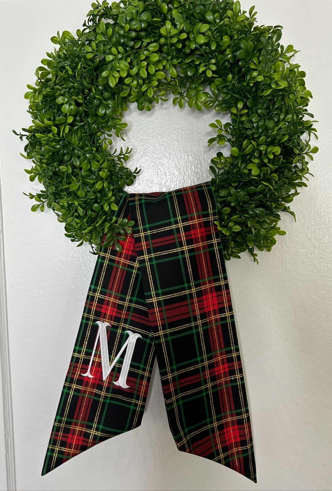Monogram Personalized Wreath Sash Embroidery Sash for Monogram Blank ...
