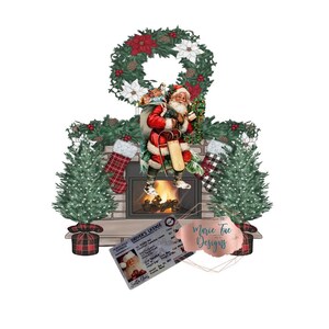 Customizable Lost Santa Claus North Pole Drivers Sleigh License Fun ...