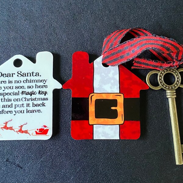 Santa Key - Etsy