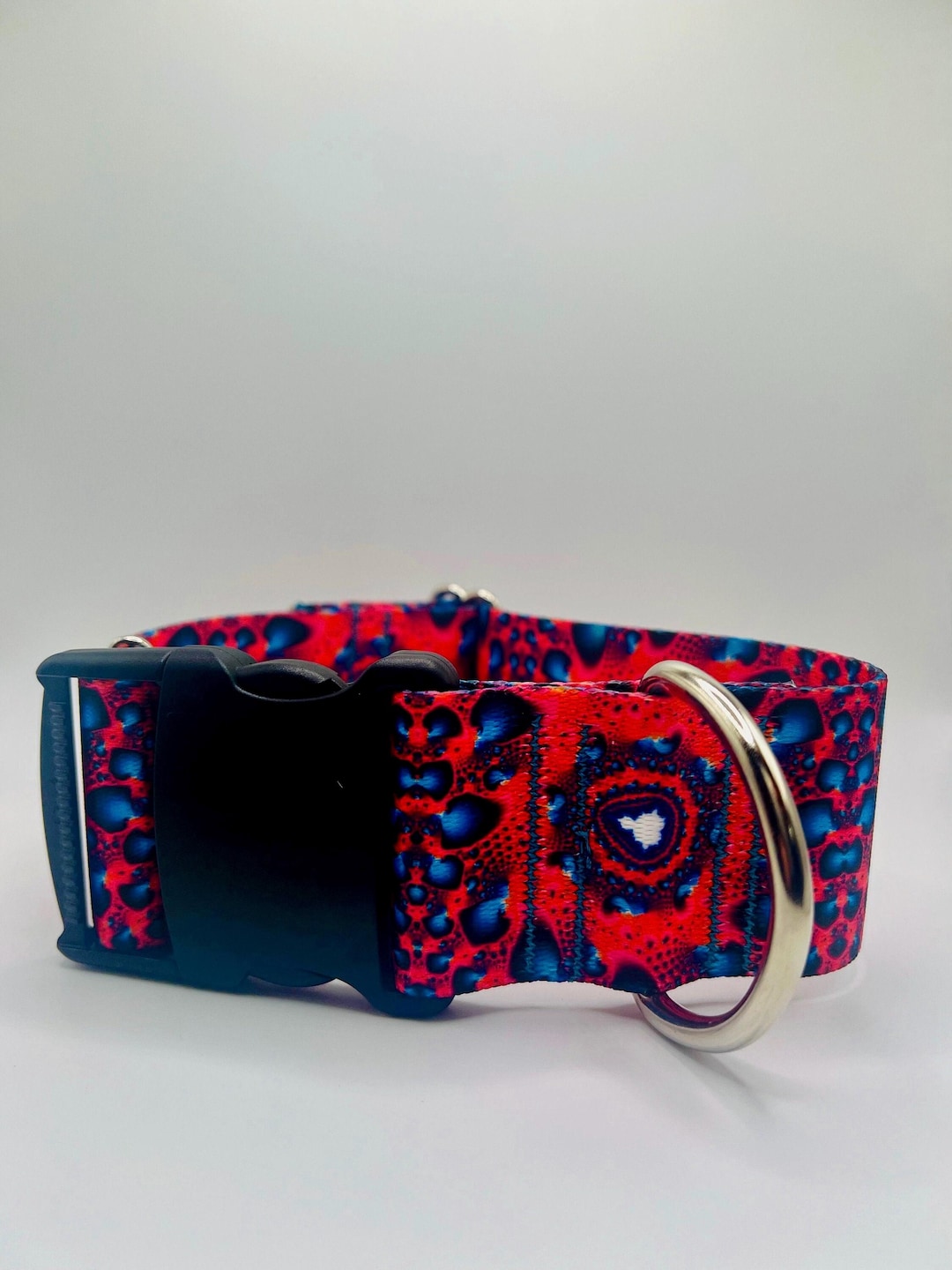 Extra Wide Dog Collar Trippy Dog Collar, Psychedelic Pink Collar, 2 ...