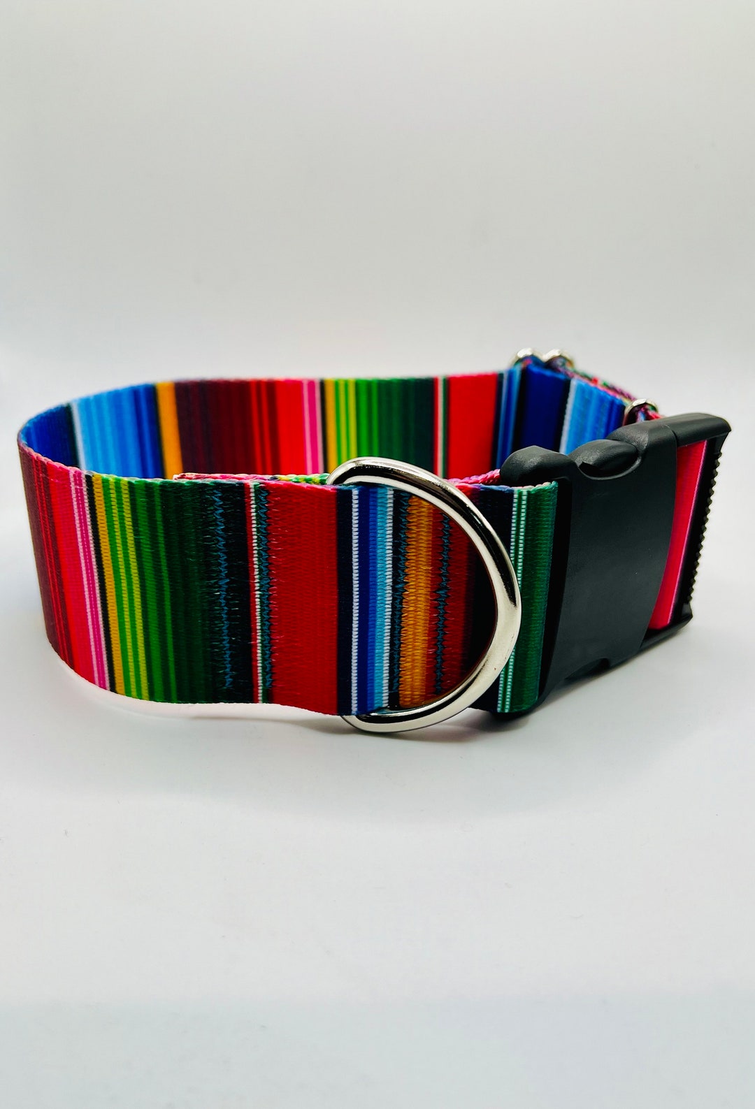 Extra Wide Dog Collar Vertical Stripes Dog Collar, Striped Fall Collar ...