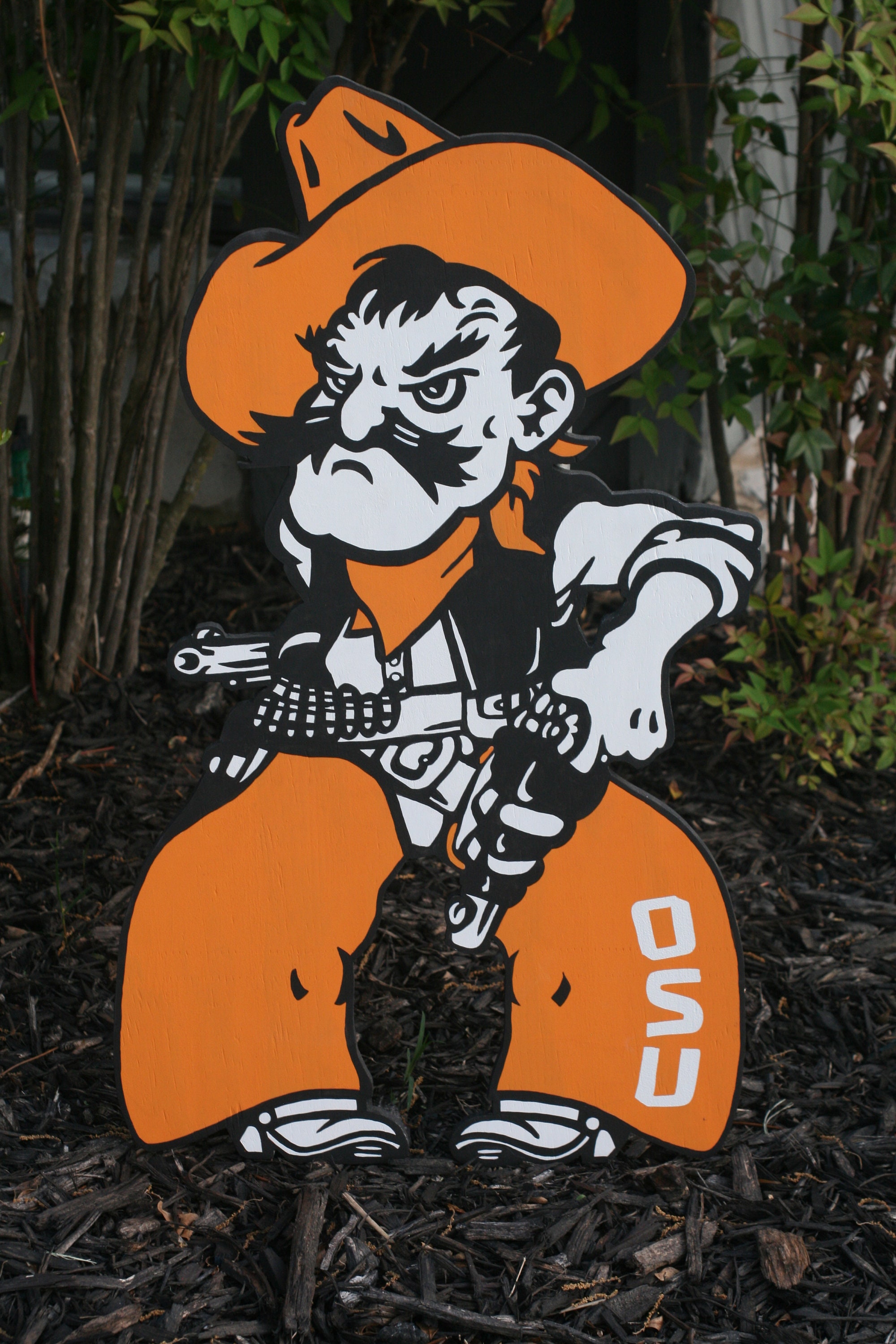 OSU Pistol Pete Yard Sign Oklahoma State University - Etsy
