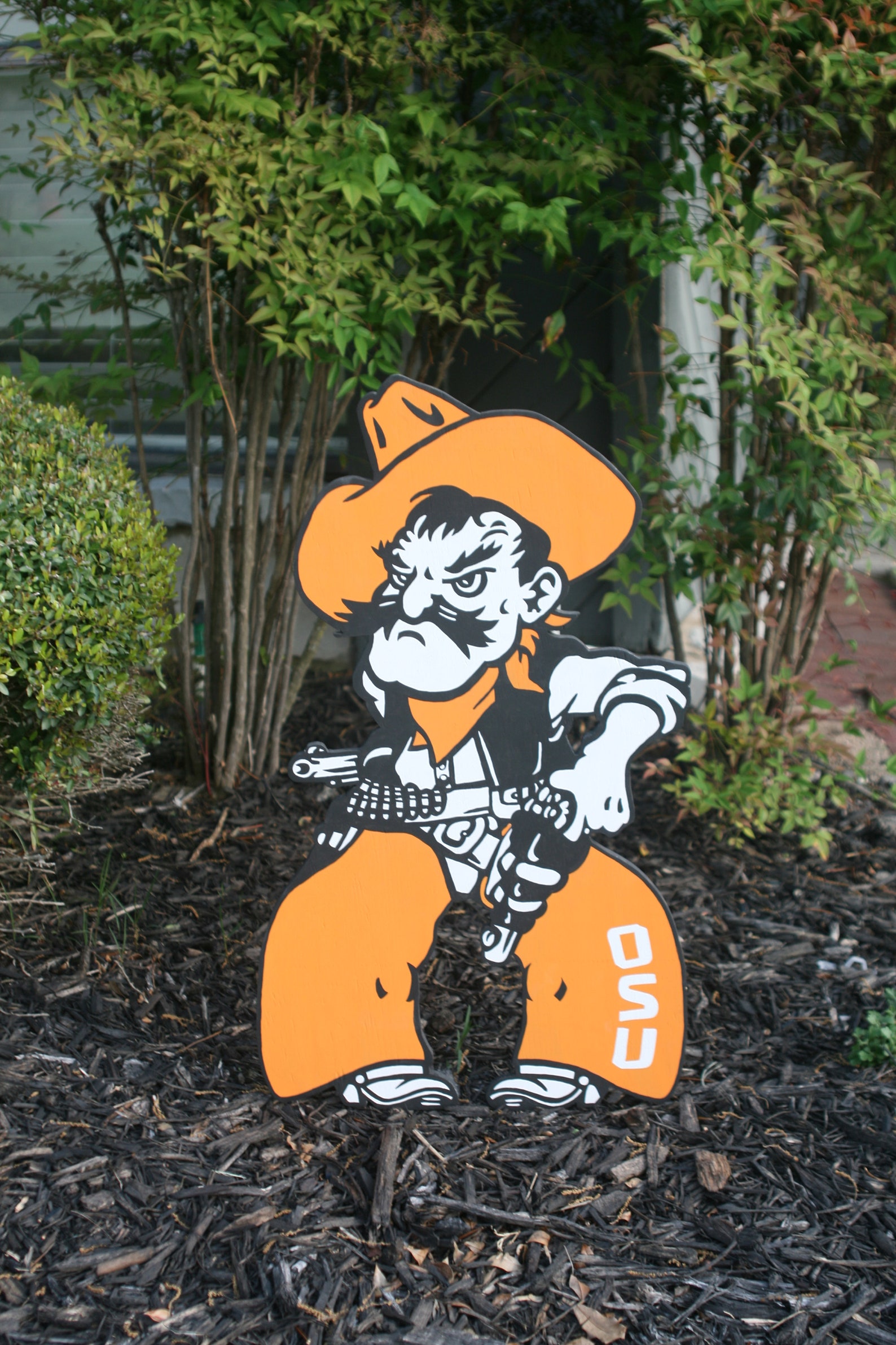 OSU Pistol Pete Yard Sign Oklahoma State University - Etsy
