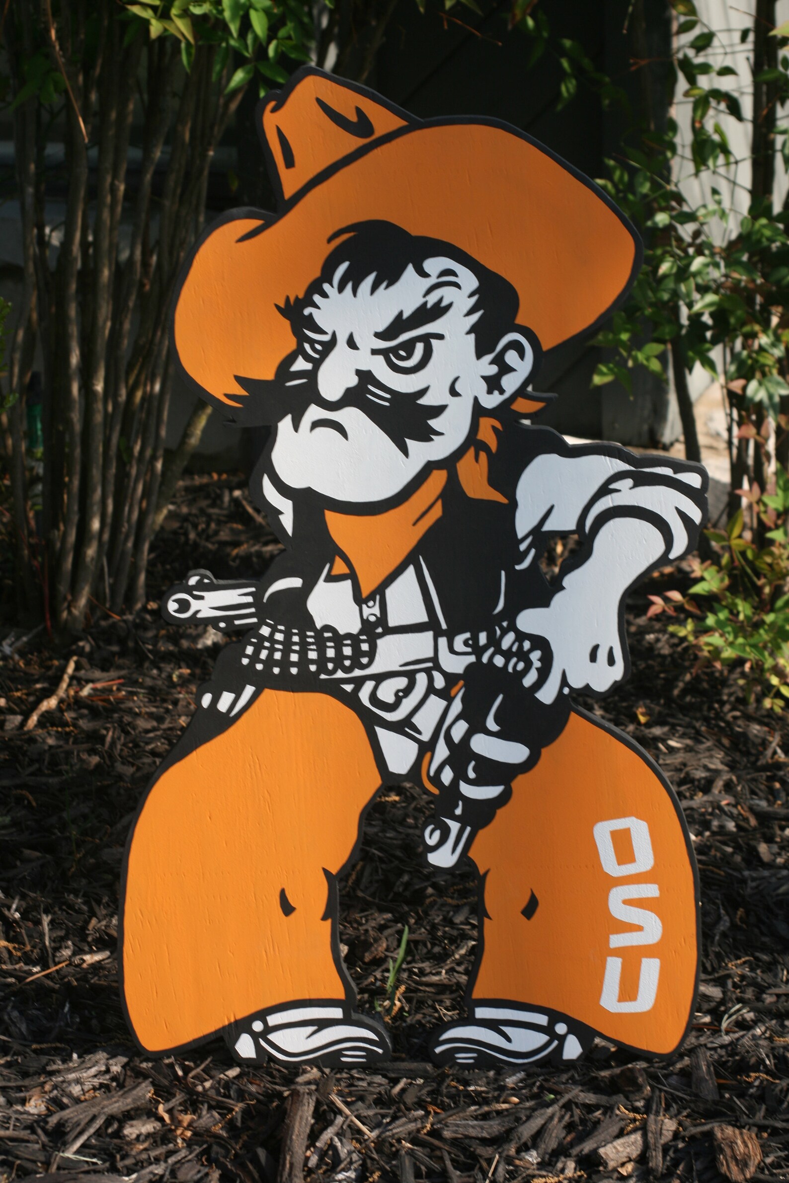 OSU Pistol Pete Yard Sign Oklahoma State University - Etsy