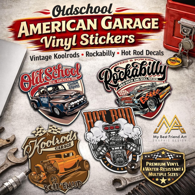 Rockabilly Stickers - Etsy