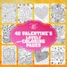 40 !digital! Lovely Valentine's Day Coloring Pages, Printable Mindset ...