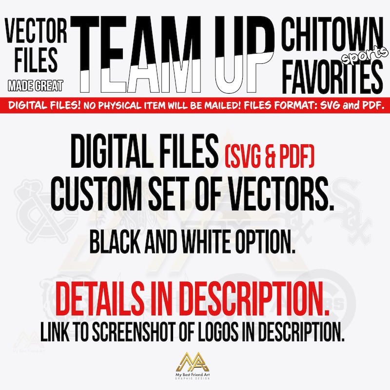 Chicago Teams Svg - Etsy