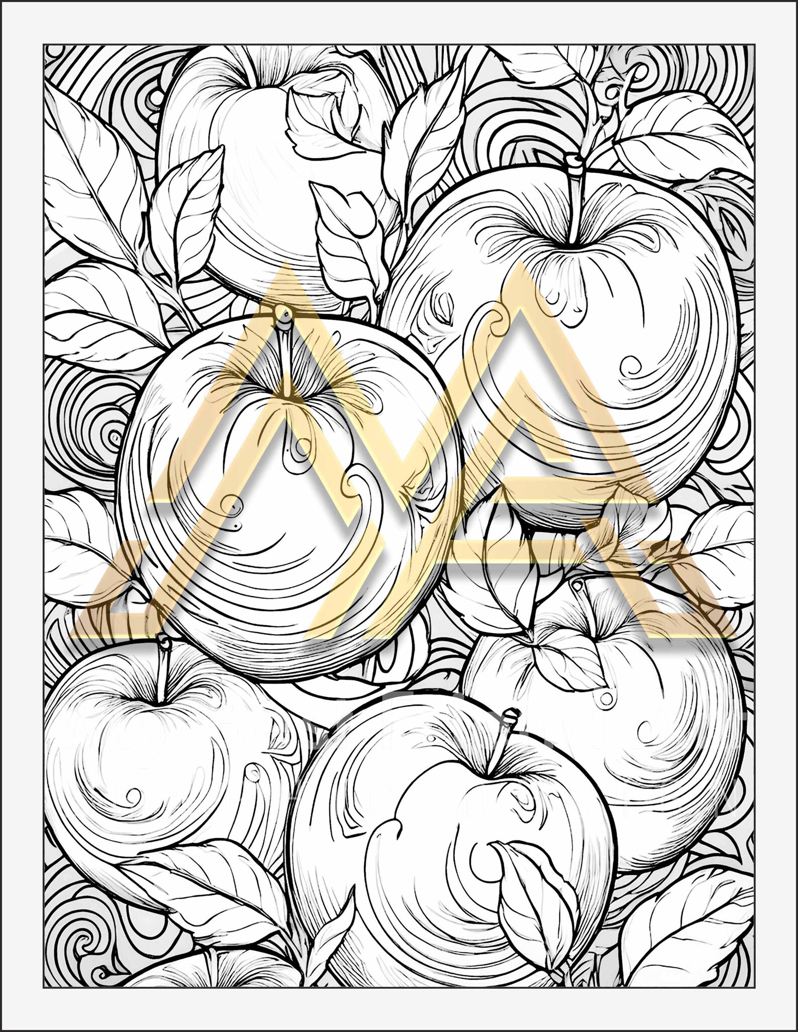 41 Autumn Themed Coloring Pages - Instant Download, Fall Leaves ...