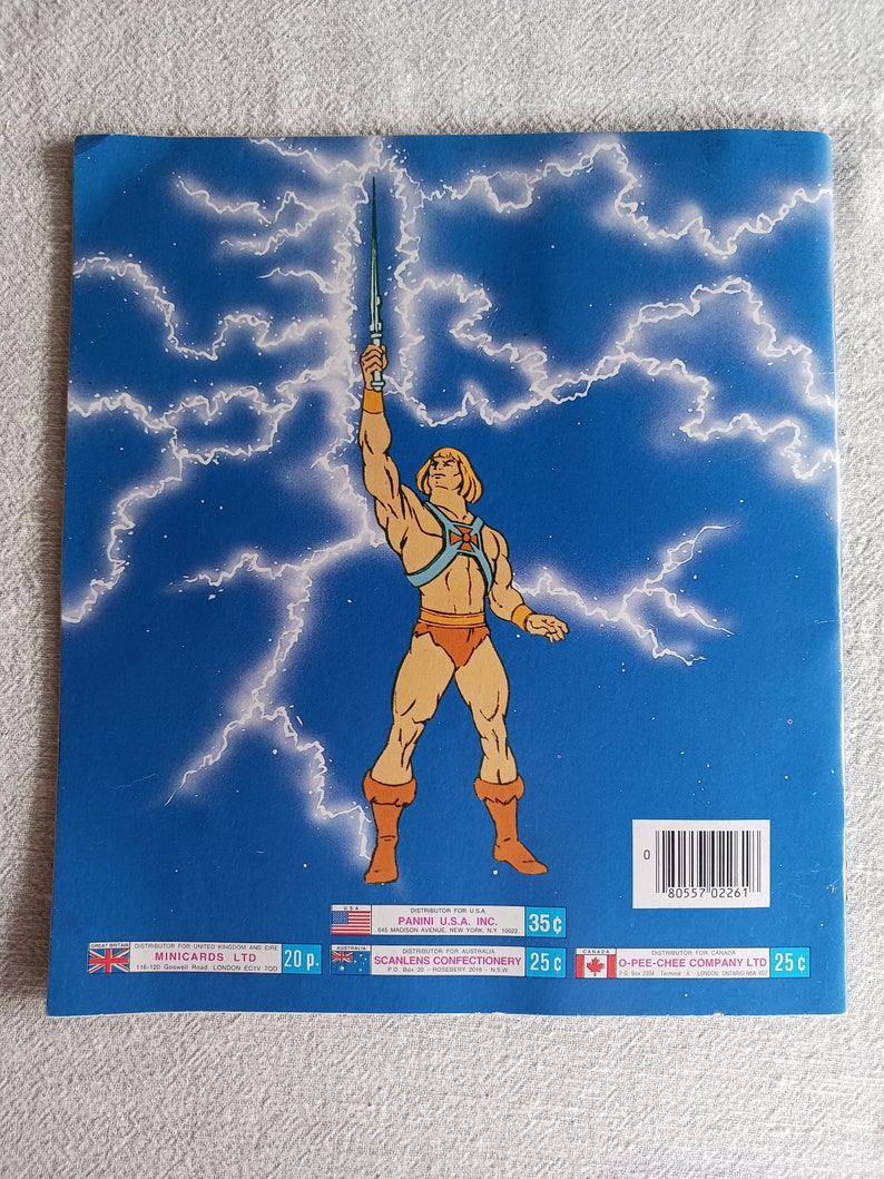 Masters of the Universe He-man Activity Book / 9.5" by 10.5" / 80's ...