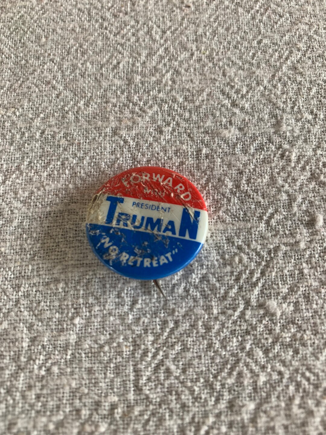 Forward With President Truman / Button Pin / 40's Fashion / Vintage - Etsy