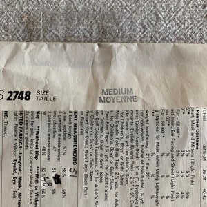 The Pink Panther Pattern 2748 / Mccall's Crafts / Medium / 80's Fashion ...