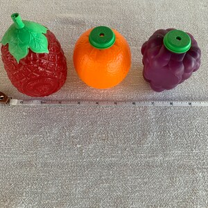 Plastic Fruit Juice Containers / Set of 3 / 70's & 80's Fashion ...