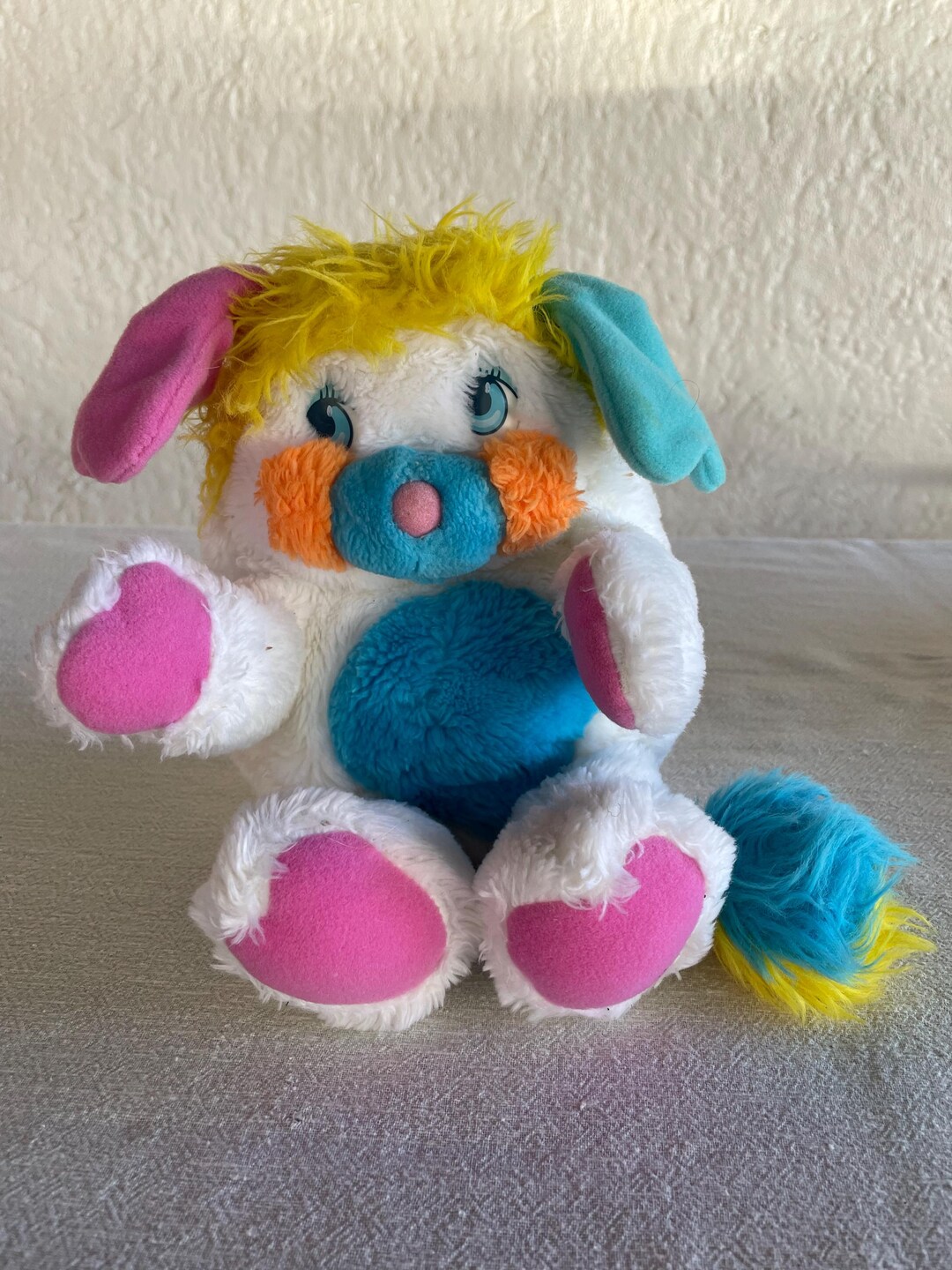 White Popples Puffball Stuffed Animal / Medium / 1980's / Vintage - Etsy