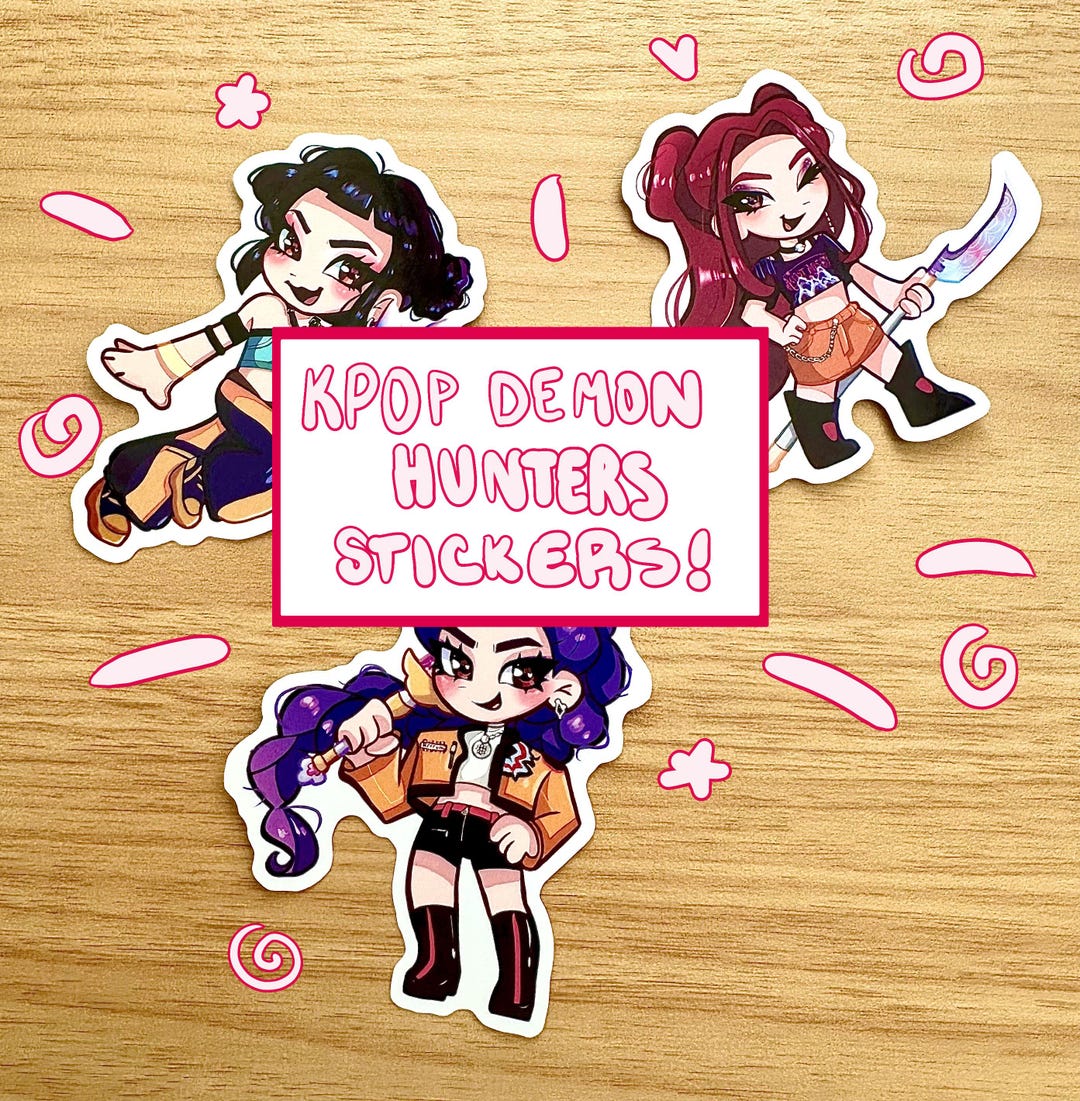 KPOP Demon Hunters | HUNTRIX Chibi Stickers - Etsy