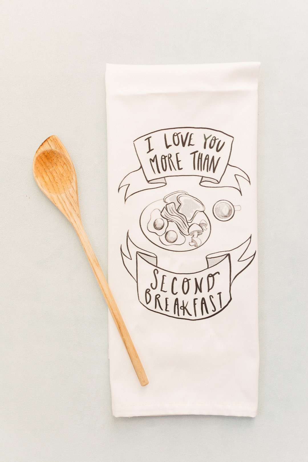 Hobbit Second Breakfast Tea Towel - Etsy