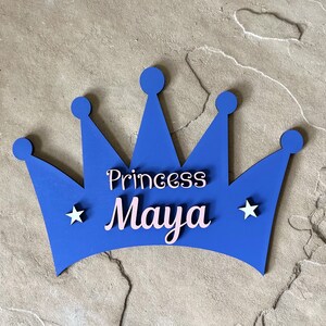 Princess Crown Door Sign, Princess Crown Room Sign, Princess Nursery ...
