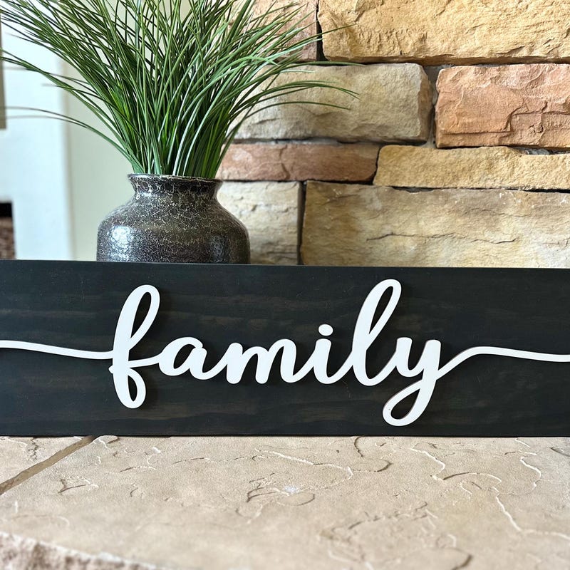 Rustic Family Sign - Etsy