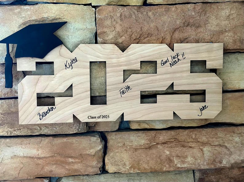 Class of 2026 Graduation Sign, Personalized Senior Photo Prop, Wooden ...