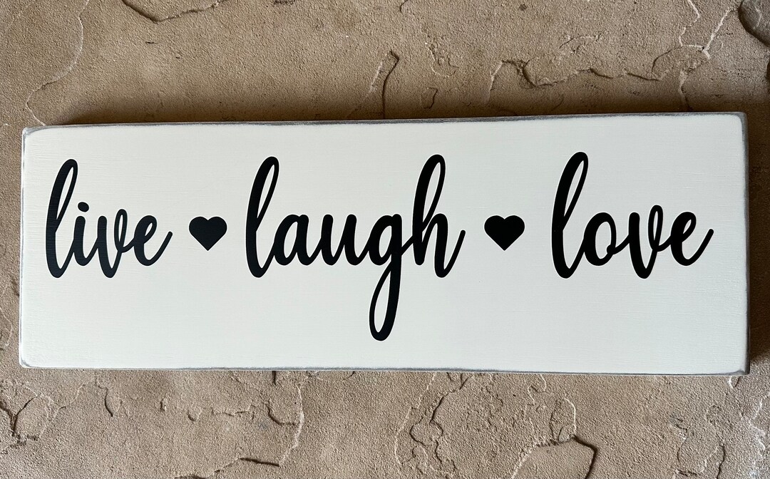 Live Laugh Love Sign Wooden Sign Home Decor Farmhouse Sign - Etsy