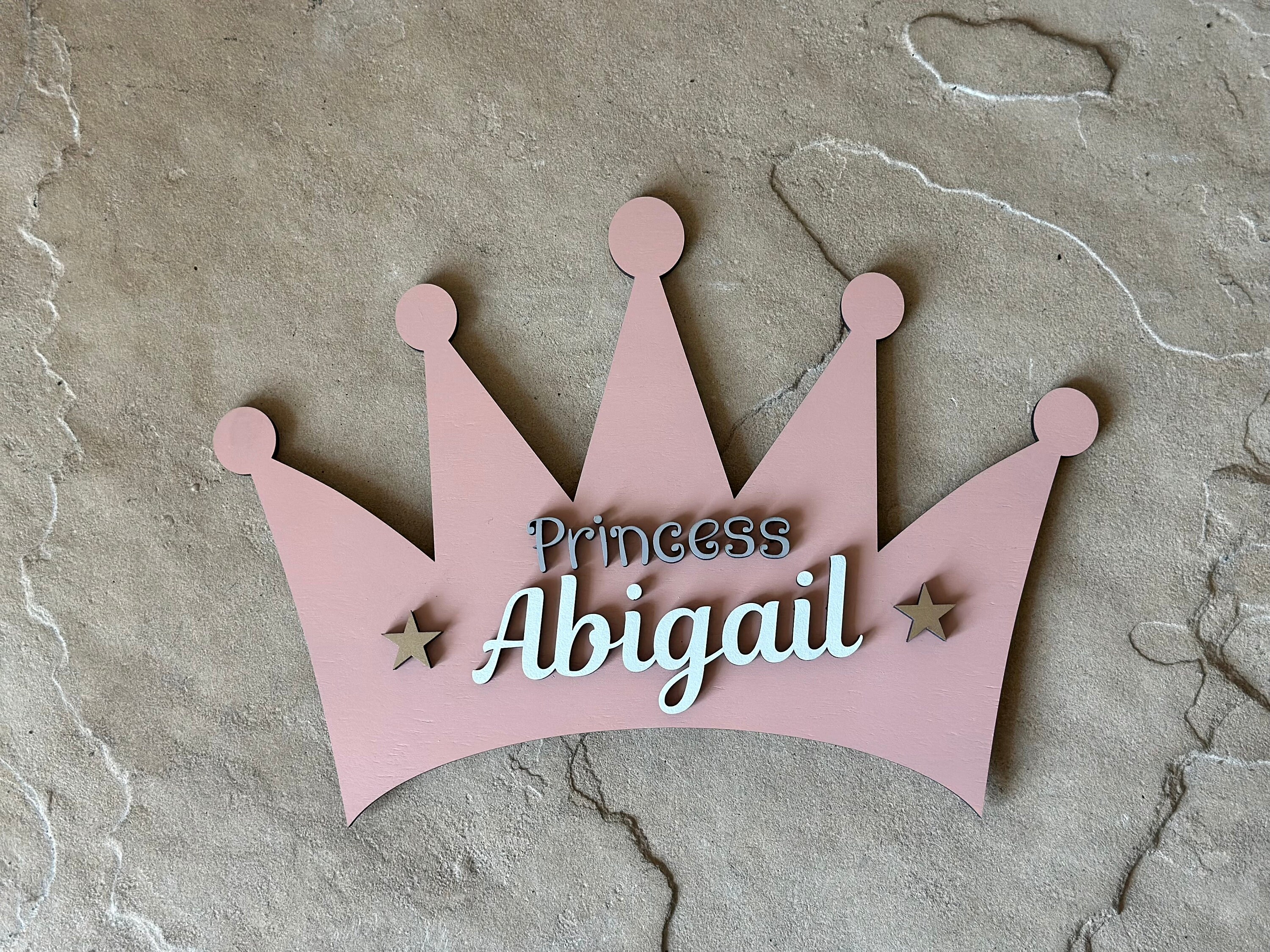 Princess Crown Door Sign, Princess Crown Room Sign, Princess Nursery ...