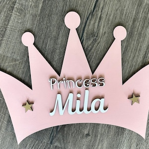 Princess Crown Door Sign, Princess Crown Room Sign, Princess Nursery ...
